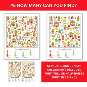 Gingerbread Game Bundle | Printable Holiday Activities PDF - Etsy