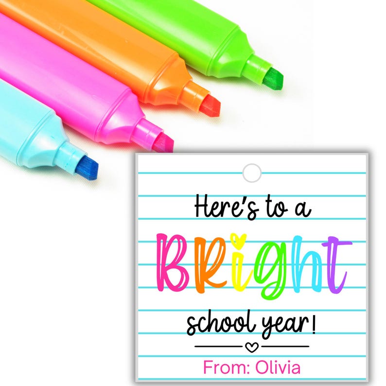 Back to School Gift Tag: Editable Teacher Appreciation Tag (PDF & Canva ...