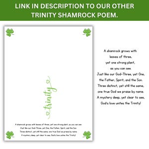 St. Patrick’s Day Trinity Shamrock Poem | Christian Craft | Handprint ...