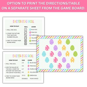 Easter Egg Roll Game Printable | Fun Easter Activity for Kids | Instant ...