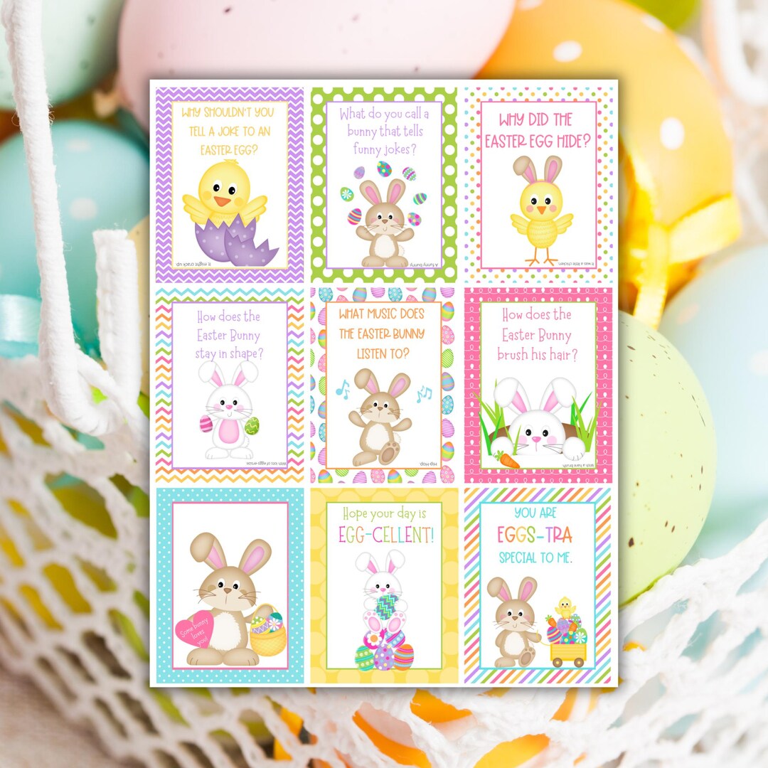 Easter Lunch Notes for Kids | Printable Jokes & Encouragement | Instant ...