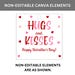 Hugs and Kisses Valentine Tags | Printable Classroom Valentines ...