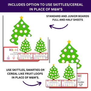 Printable Roll a Christmas Tree Game Standard & Junior Editions Holiday ...