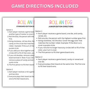 Roll an Easter Egg Game | Fun Printable Easter Activity | Instant ...