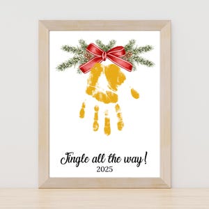 Jingle All the Way Bell Handprint or Footprint Craft | Christmas Kids ...