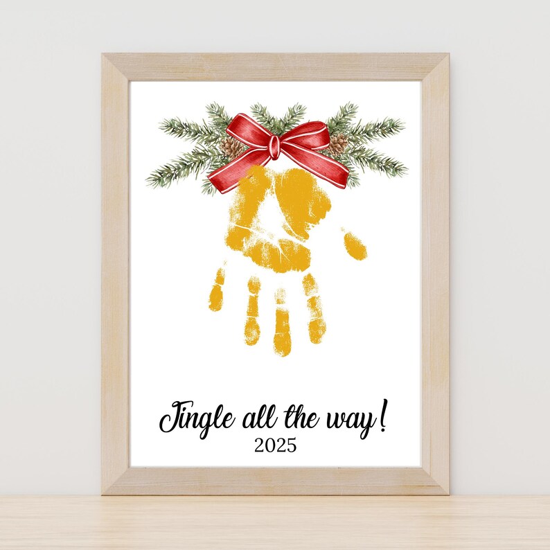 Jingle All the Way Bell Handprint or Footprint Craft | Christmas Kids ...