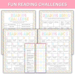 Reading Challenge Printable Bundle | Summer Reading Goals | Reading ...