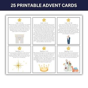 Nativity Story Advent Calendar Printable for Kids (PDF Download) - Etsy