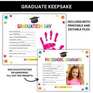 Preschool Graduation Diploma, Graduation Ceremony, Printable and ...
