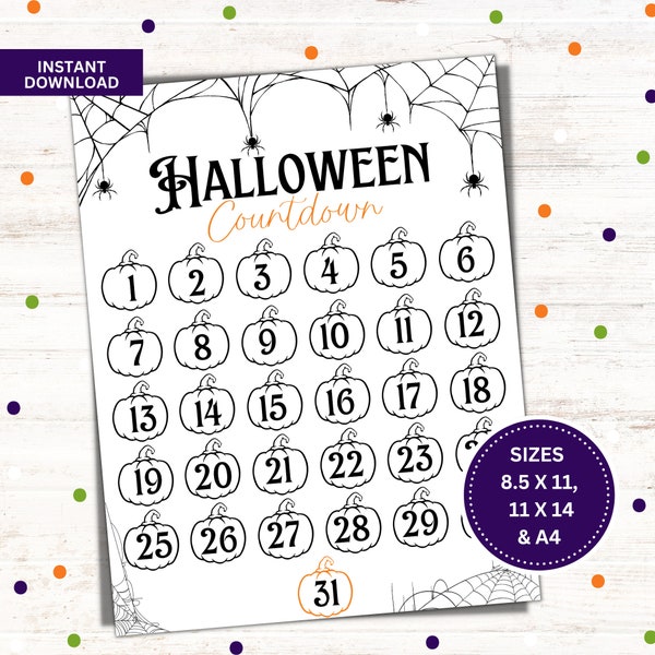 Halloween Countdown - Etsy