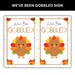 Thanksgiving You've Been Gobbled Printable | Fall Kindness Activity ...