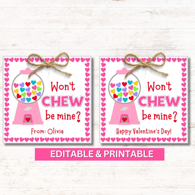 Be Mine Valentines Tag - Etsy