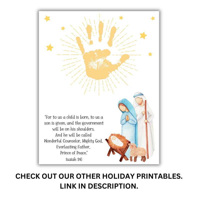 Angel Handprint Craft Printable | Christian Christmas Kids Activity ...