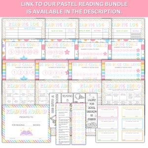 Reading Challenge Printable Bundle | Summer Reading Goals | Reading ...
