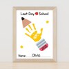First Day of School Handprint Craft, Back to School Printable, School ...