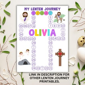 Lenten Coloring Countdown | 40-day Lent Printable | Christian Lent ...