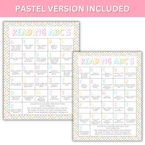 Reading Abc's Printable | Fun Reading Challenge for Kids | Instant ...