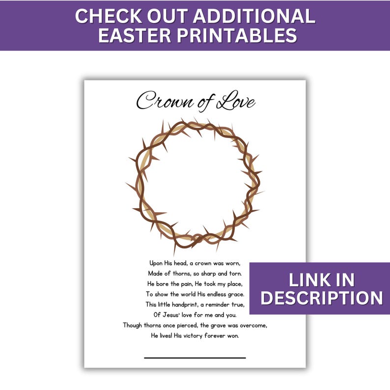 Jesus is Risen Handprint Craft Easter Printable, Christian Easter ...