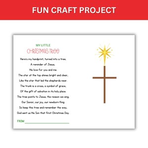 Christmas Tree Handprint Poem Printable | DIY Christmas Kids Craft ...