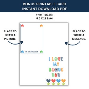 Bonus Dad Fill-in Printable | Father's Day Gift (instant Download) - Etsy