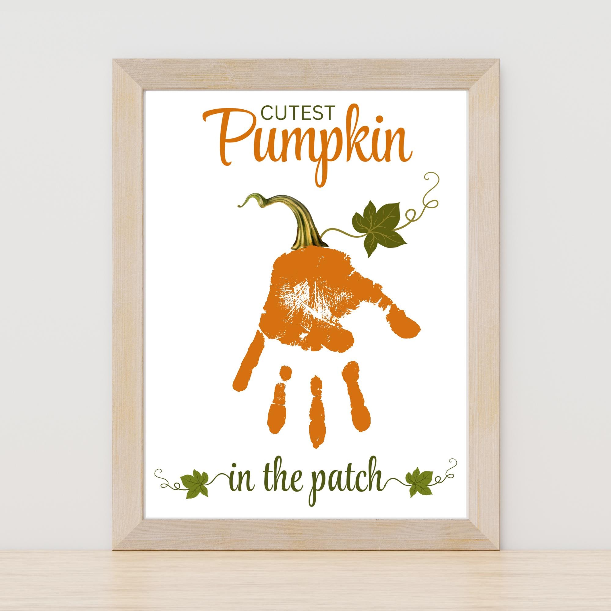 Cutest Pumpkin Handprint Craft: Halloween Keepsake Art Digital Download ...