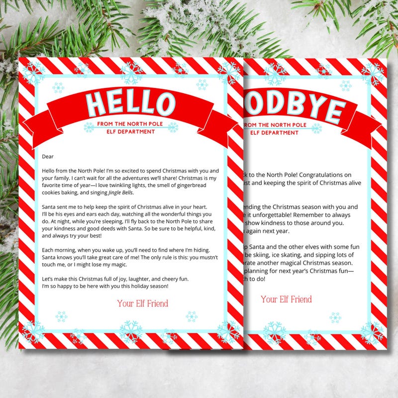 First Letter From Elf - Etsy