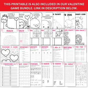 Valentine I Spy, Valentine Games for Kids, Valentine's Day Printables ...