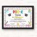 Pre-k Certificate, Editable Pre-k Diploma, Graduation, Last Day of Pre ...