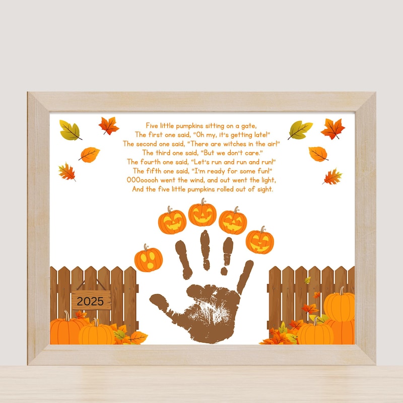 Halloween Handprint Craft - Etsy