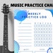 Weekly Practice Log | Printable Music Practice Sheet | Music Teacher ...