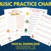 Music Practice Charts BUNDLE Spring Summer Fall & Winter - Etsy