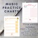 Weekly Practice Log Printable Music Practice Sheet Music Teacher Tool ...