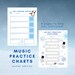 Music Practice Charts BUNDLE Spring Summer Fall & Winter - Etsy