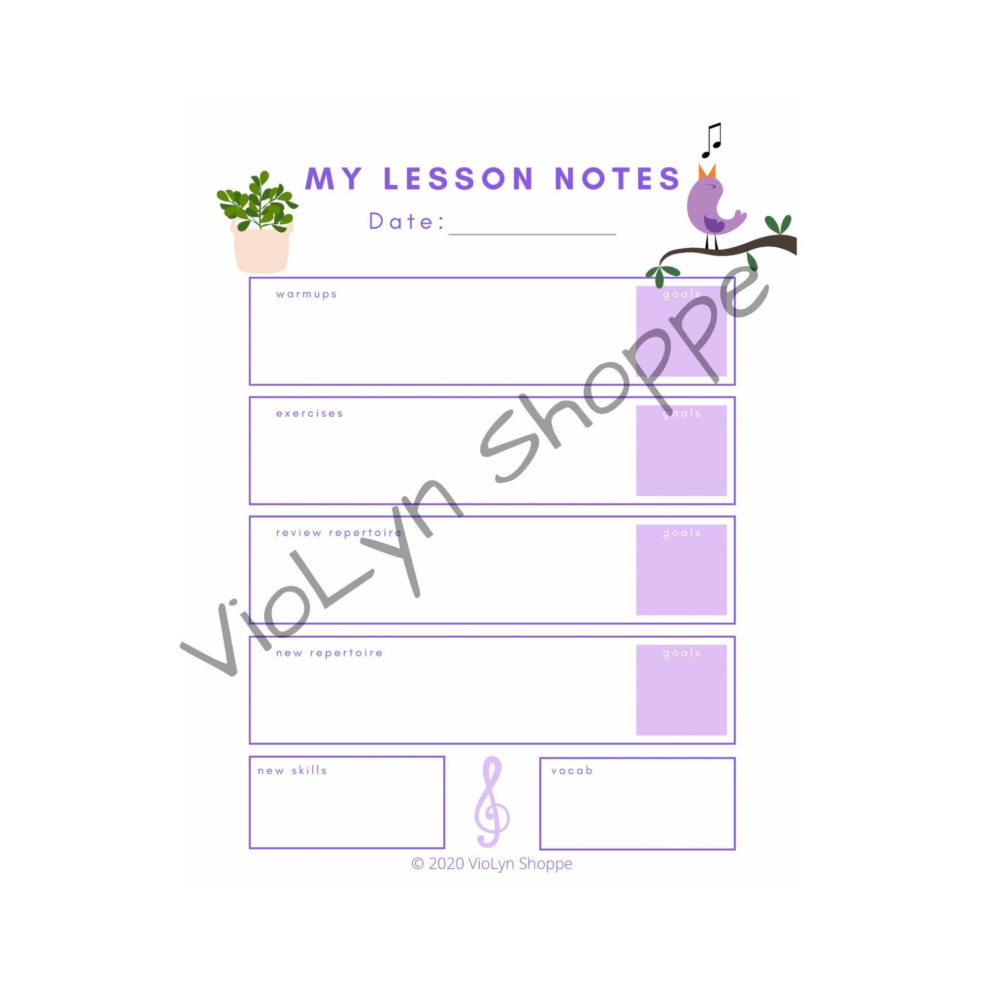 Music Practice Charts BUNDLE Spring Summer Fall & Winter - Etsy