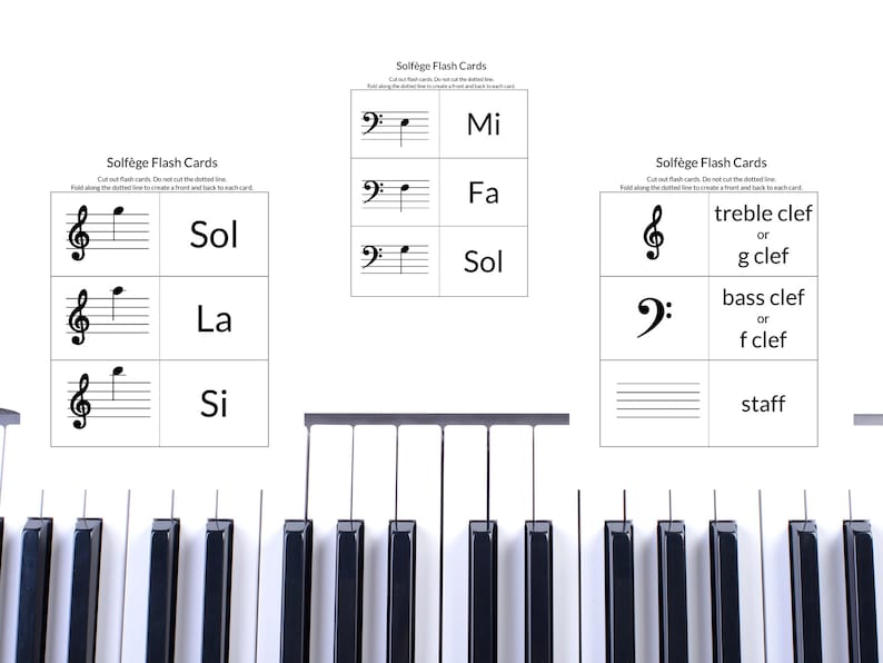 Solfège Flash Cards | Printable Flash Cards to Learn to Read Music and ...