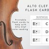Note Reading Flash Cards | Printable Flash Cards to Learn to Read Music ...