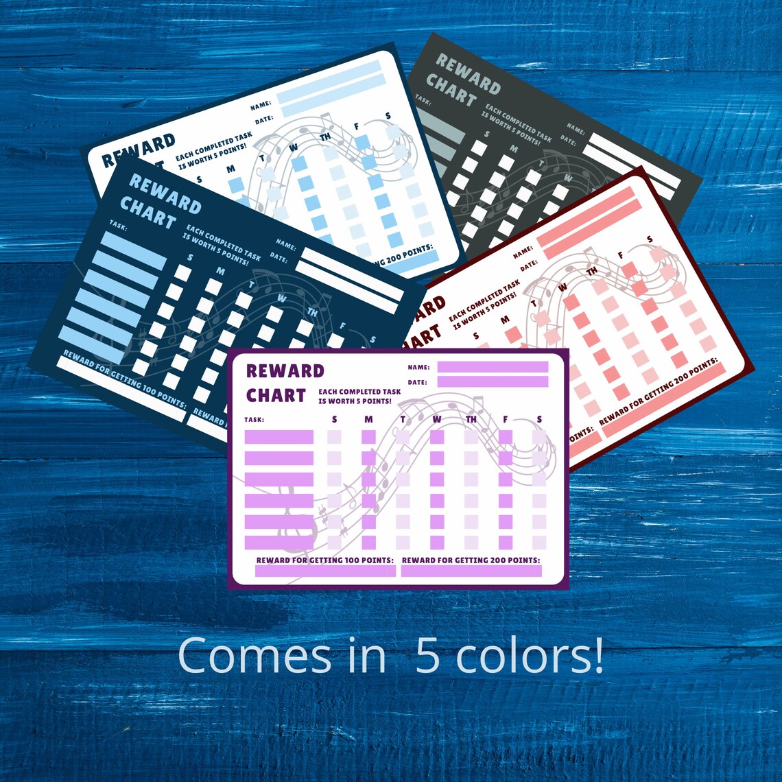 Reward Chart for Kids | Music Practice Incentive | Music Teacher Tool ...