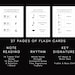 Music Flash Cards Bundle | Note Reading, Rhythm, Key Signature Flash ...