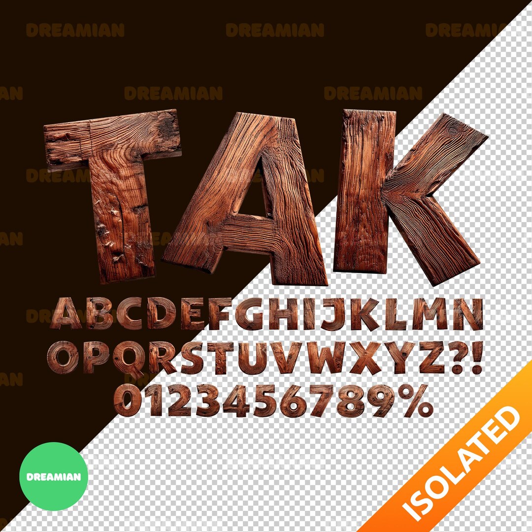 Rustic Wood Alphabet PNG: Vintage Farmhouse Font (digital Download) - Etsy