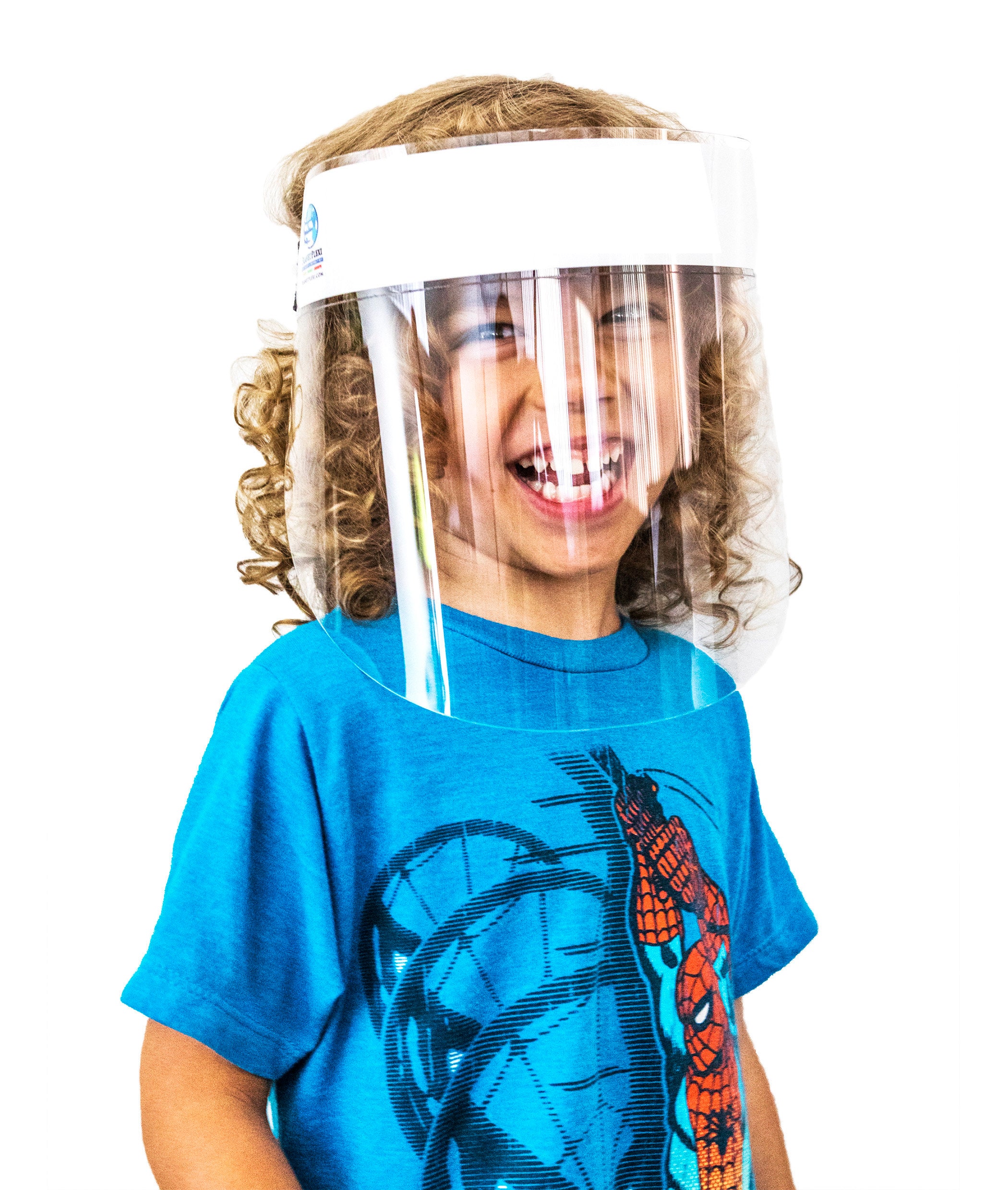 Kids Face Shield Made in USA School Full Splash Protection Optional Hat ...