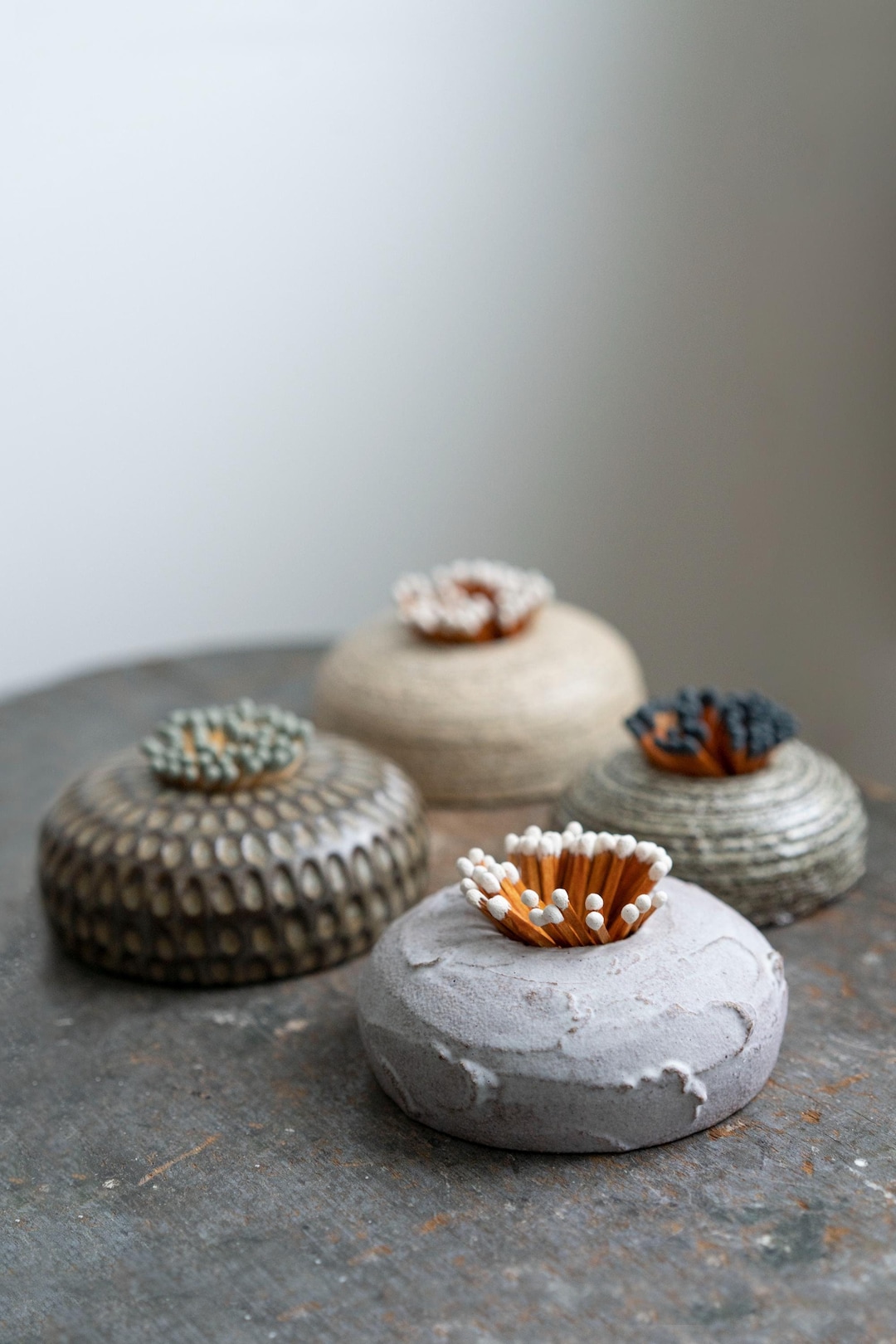 Matchstick Holder & Striker | Ceramic Planter | Little Pot | Stoneware ...