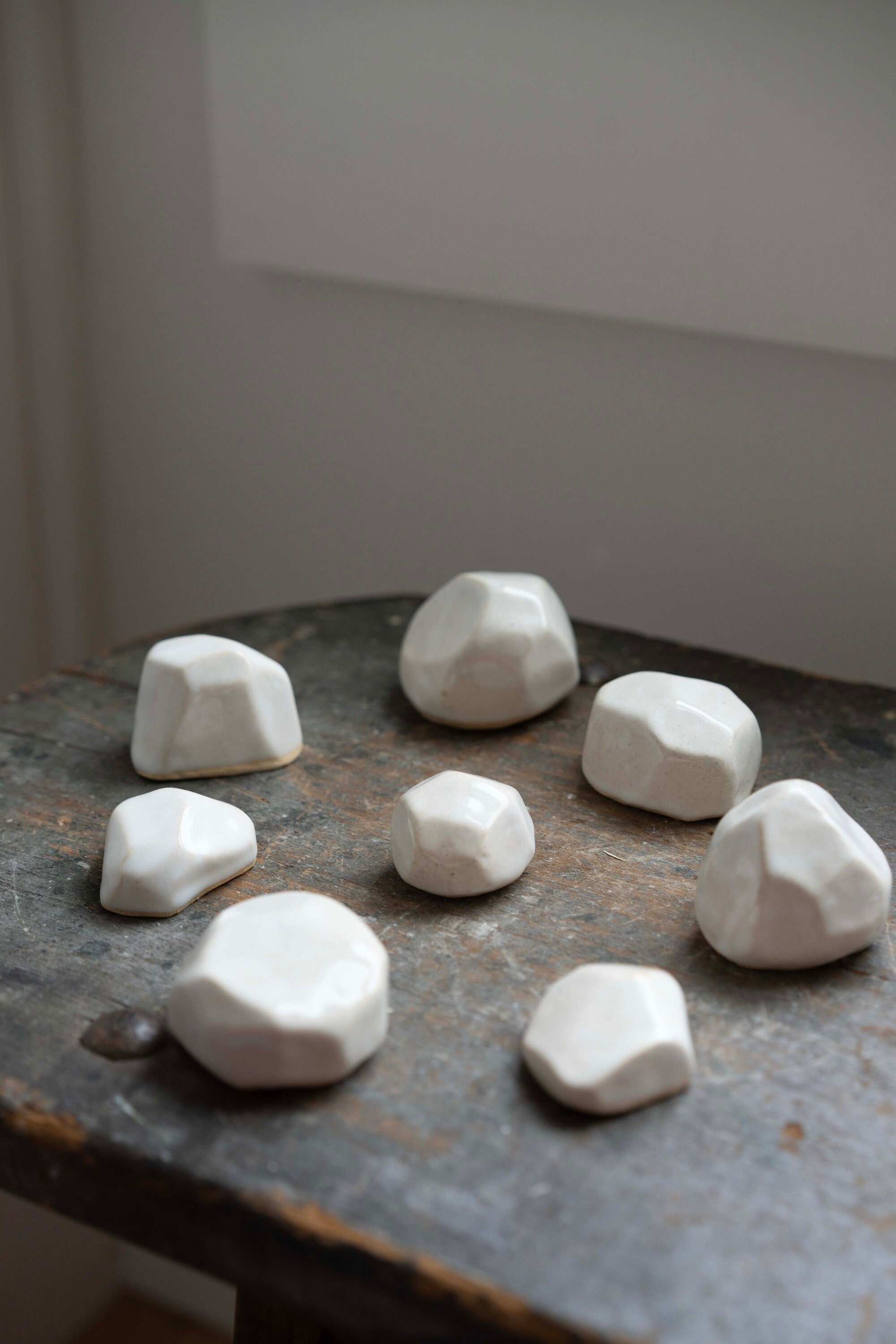 Ceramic Gem Stones Geometric Rock Design Modern Home Decor - Etsy