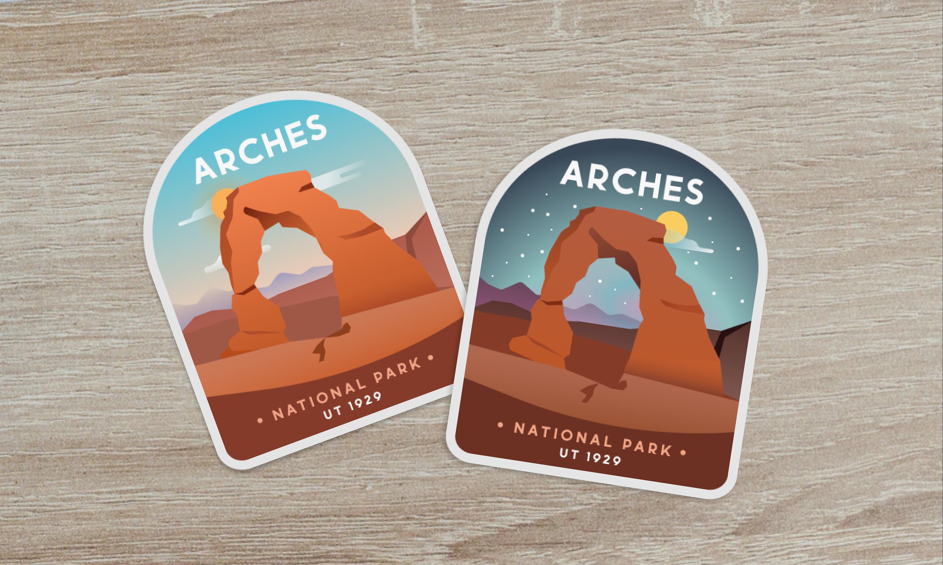 Arches National Park Sticker Bundle, Vinyl Sticker, Utah, U.S. National ...
