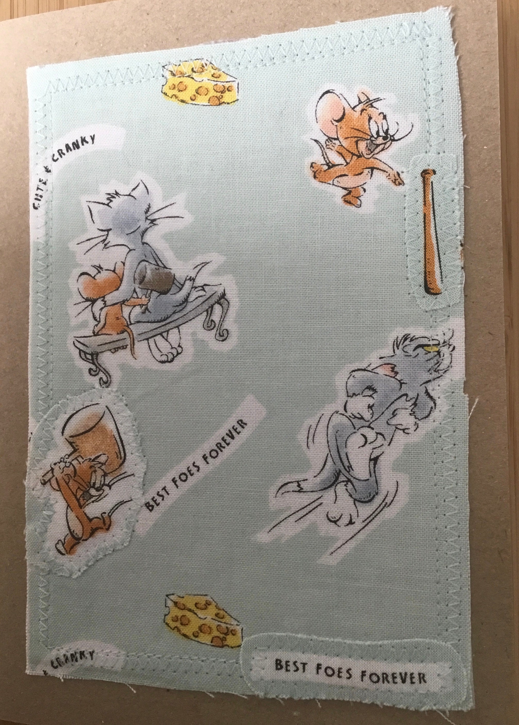 Tom and Jerry Handmade Fabric Birthday/ Friendship/ - Etsy