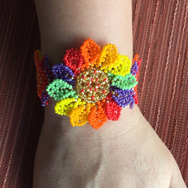 Sunflower Beaded - Etsy