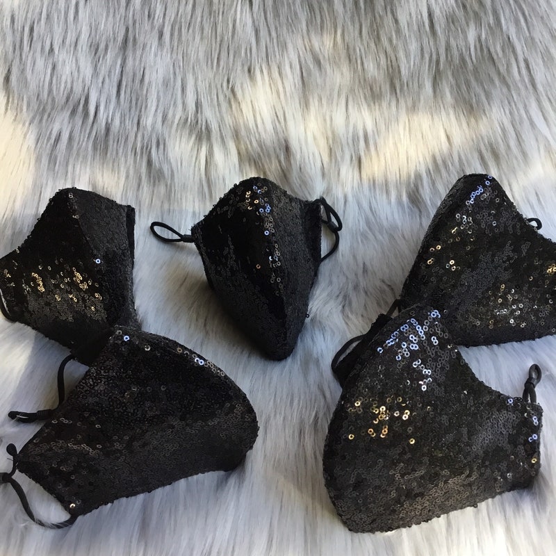 Sequin Mask - Etsy