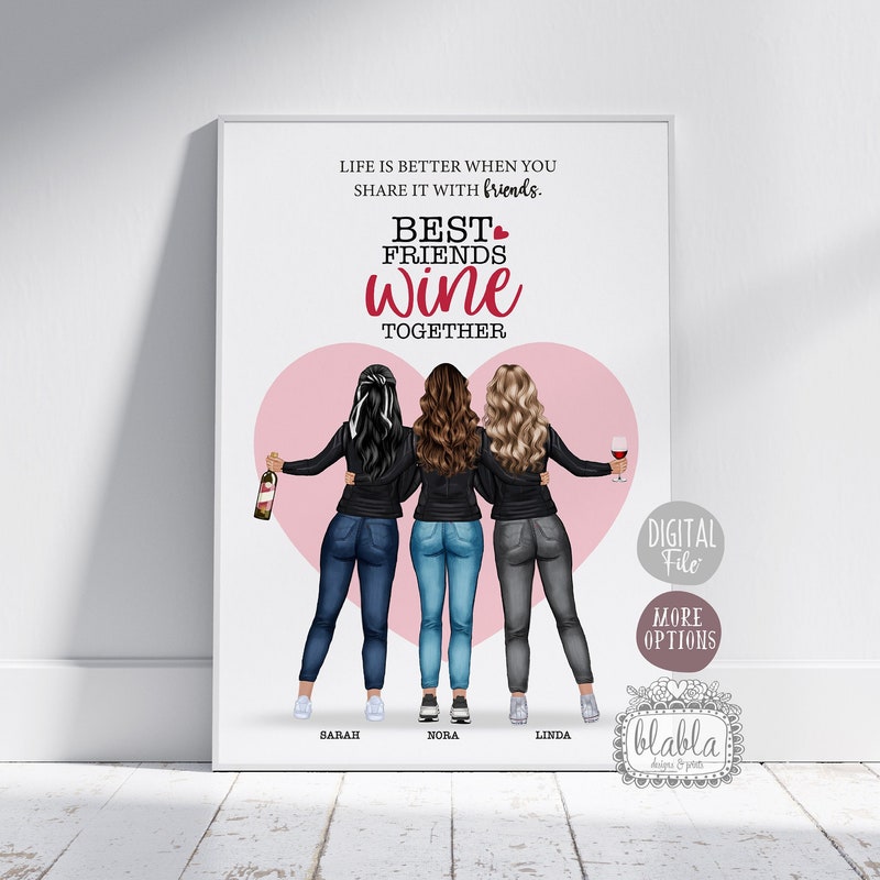 Friend Wall Art - Etsy