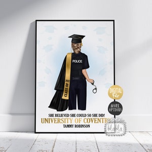Custom Personalised Graduation Police Graduation Gift Unique - Etsy
