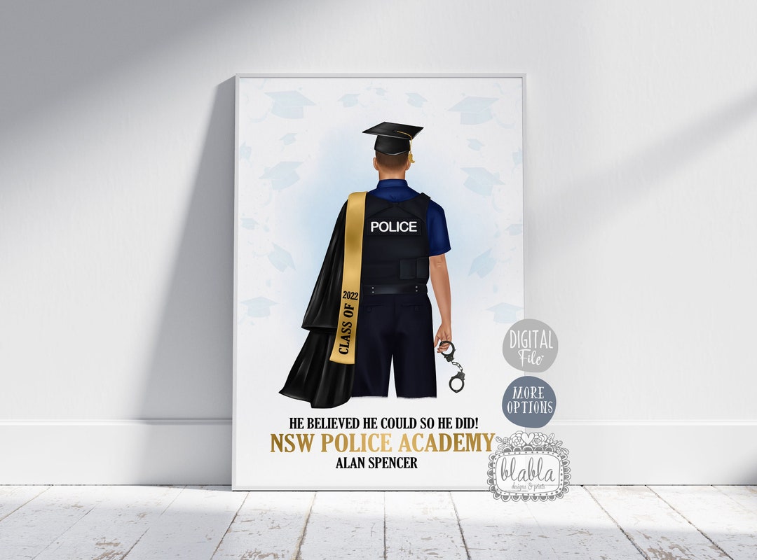 Custom Personalised Graduation Police Graduation Gift Unique - Etsy
