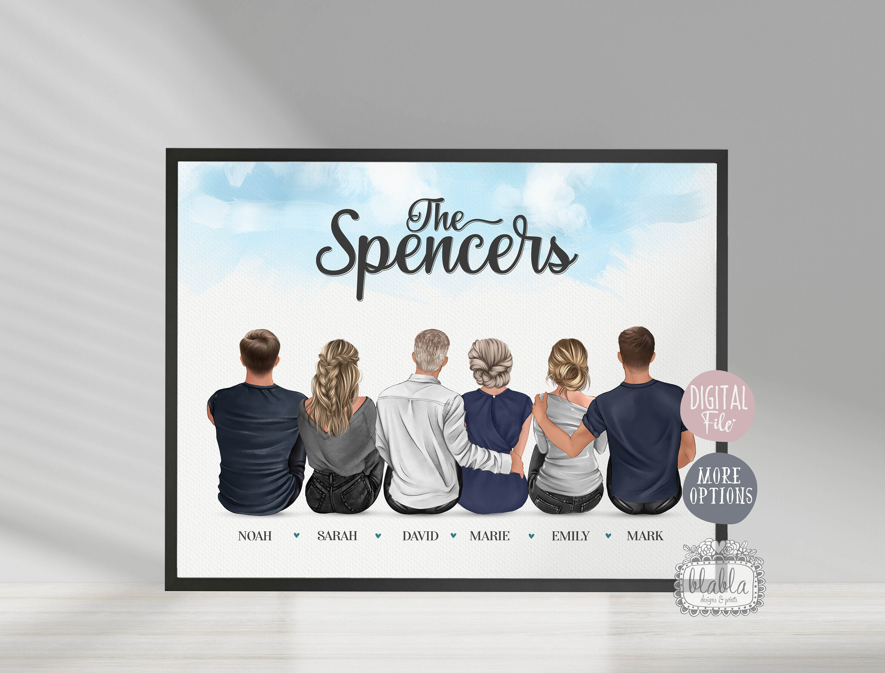 Custom Family Print Personalised Family Print Family - Etsy